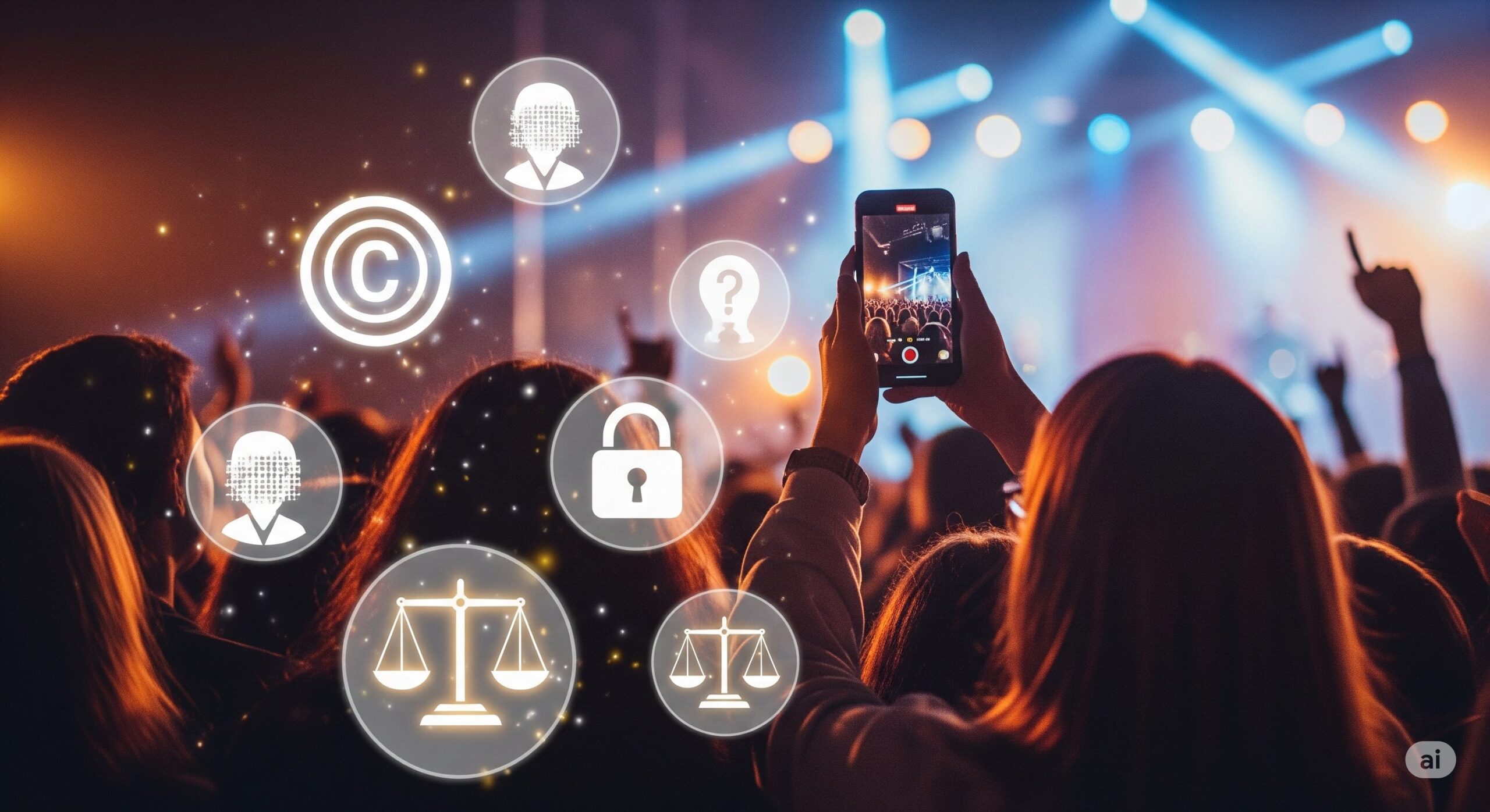 Riprese video eventi e concerti dal vivo: diritto d'autore video